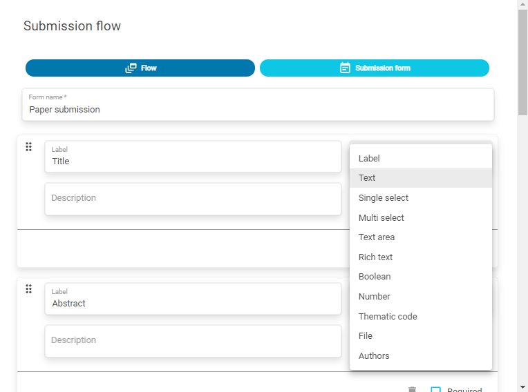 How to create a submission flow | Anymeets Documentation & Support